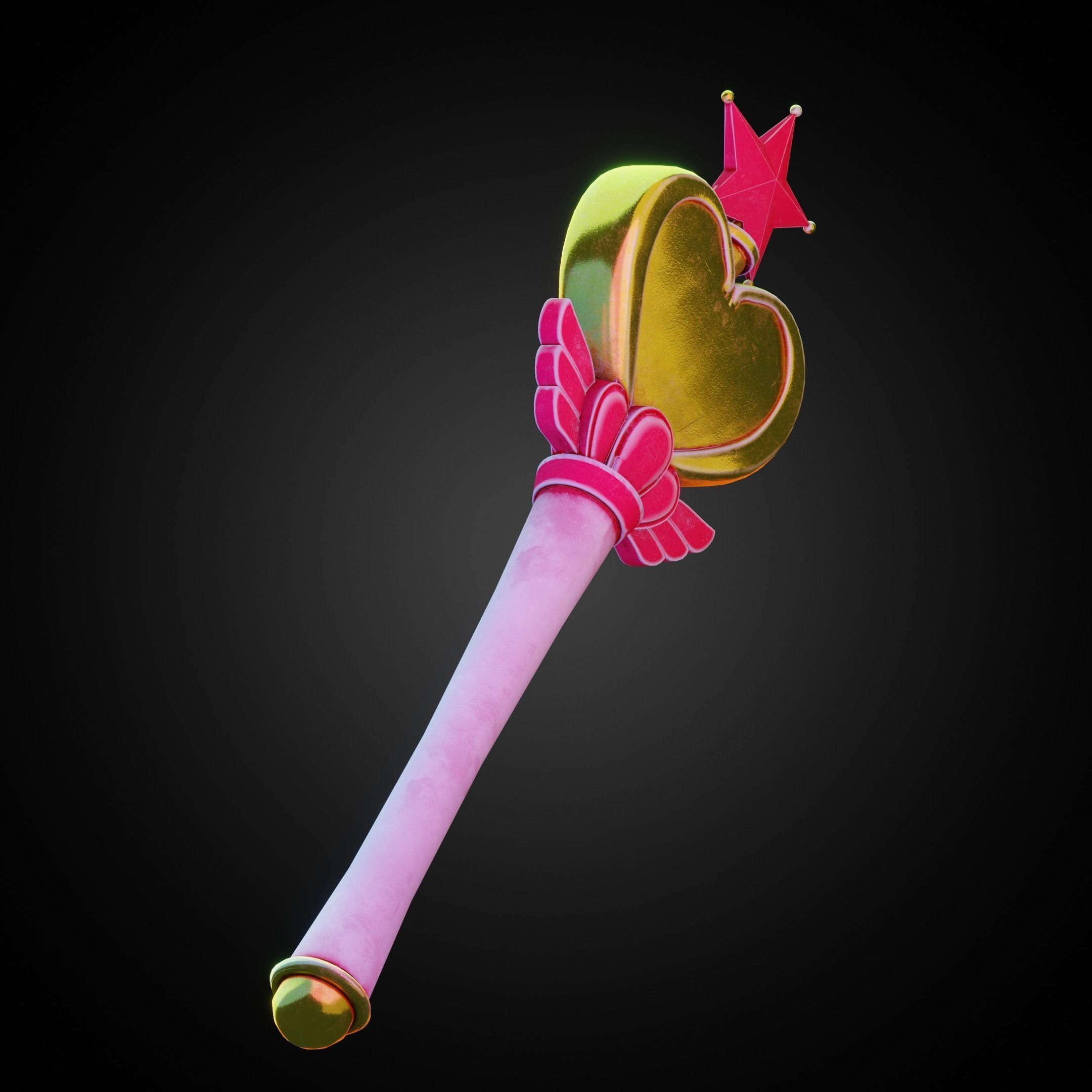 Sailor Moon Pink Moon Rod for Cosplay 3D model 3D printable | CGTrader