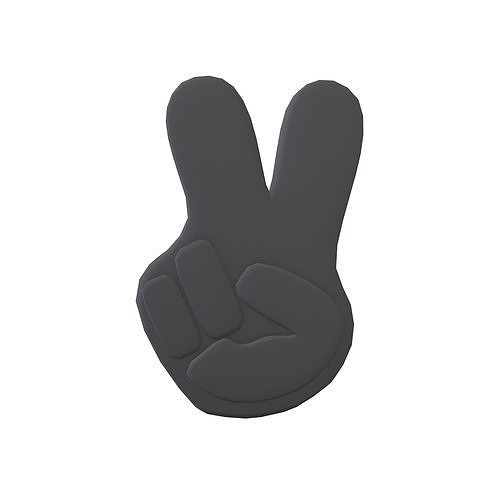 3D model Winning Hand Symbol Glove v1 006 VR / AR / low-poly | CGTrader