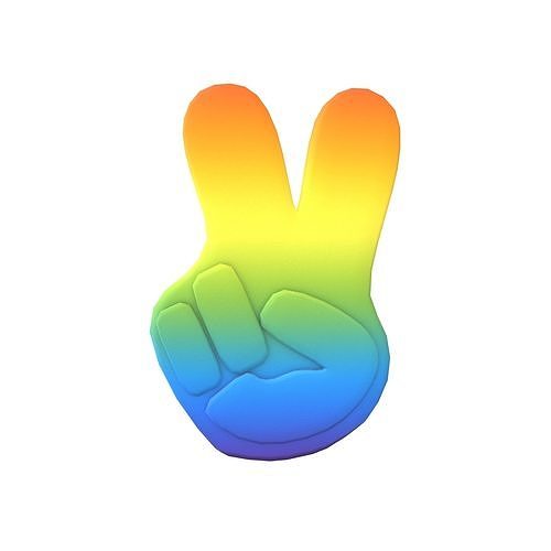 3D model Winning Hand Symbol Glove v1 008 VR / AR / low-poly | CGTrader