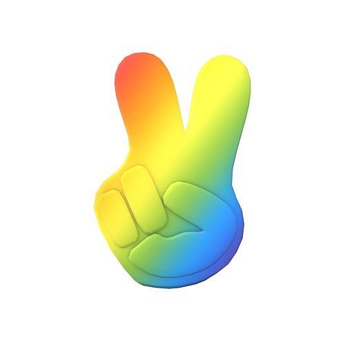 3D model Winning Hand Symbol Glove v1 009 VR / AR / low-poly | CGTrader