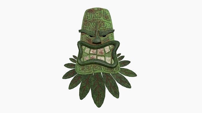3D model Tribal Mask H10 Full Mud - Costume Character Design VR / AR ...