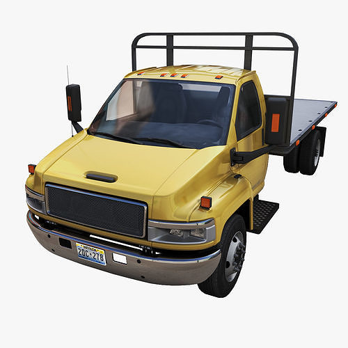 3D model Flatbed truck VR / AR / low-poly | CGTrader