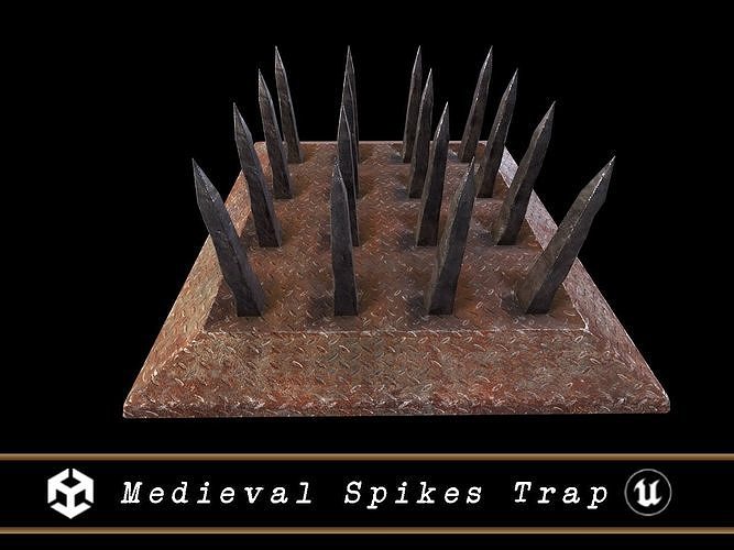 3D model Medieval Spikes Trap VR / AR / low-poly | CGTrader