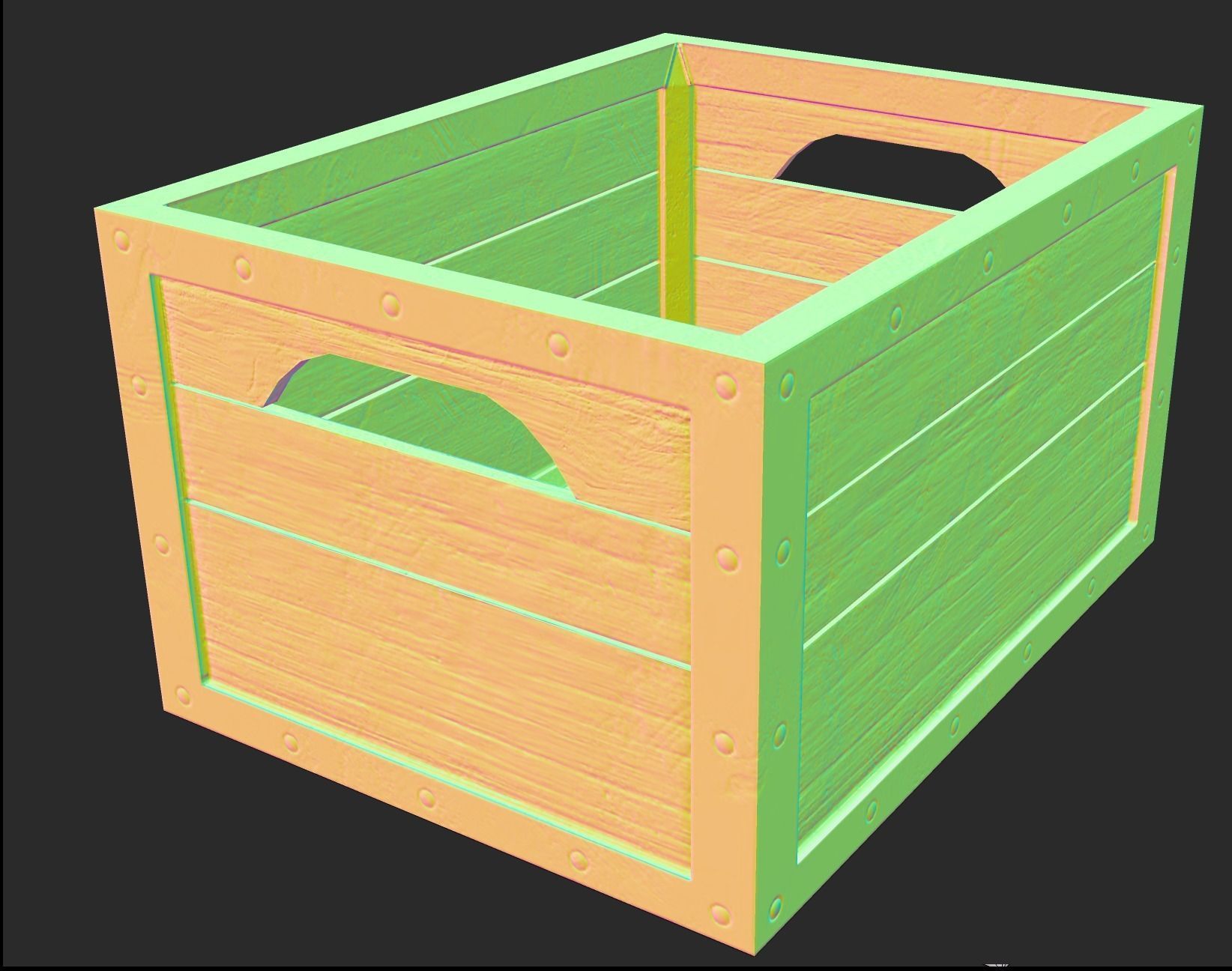 3D model Crate- low-poly game ready modell VR / AR / low-poly | CGTrader