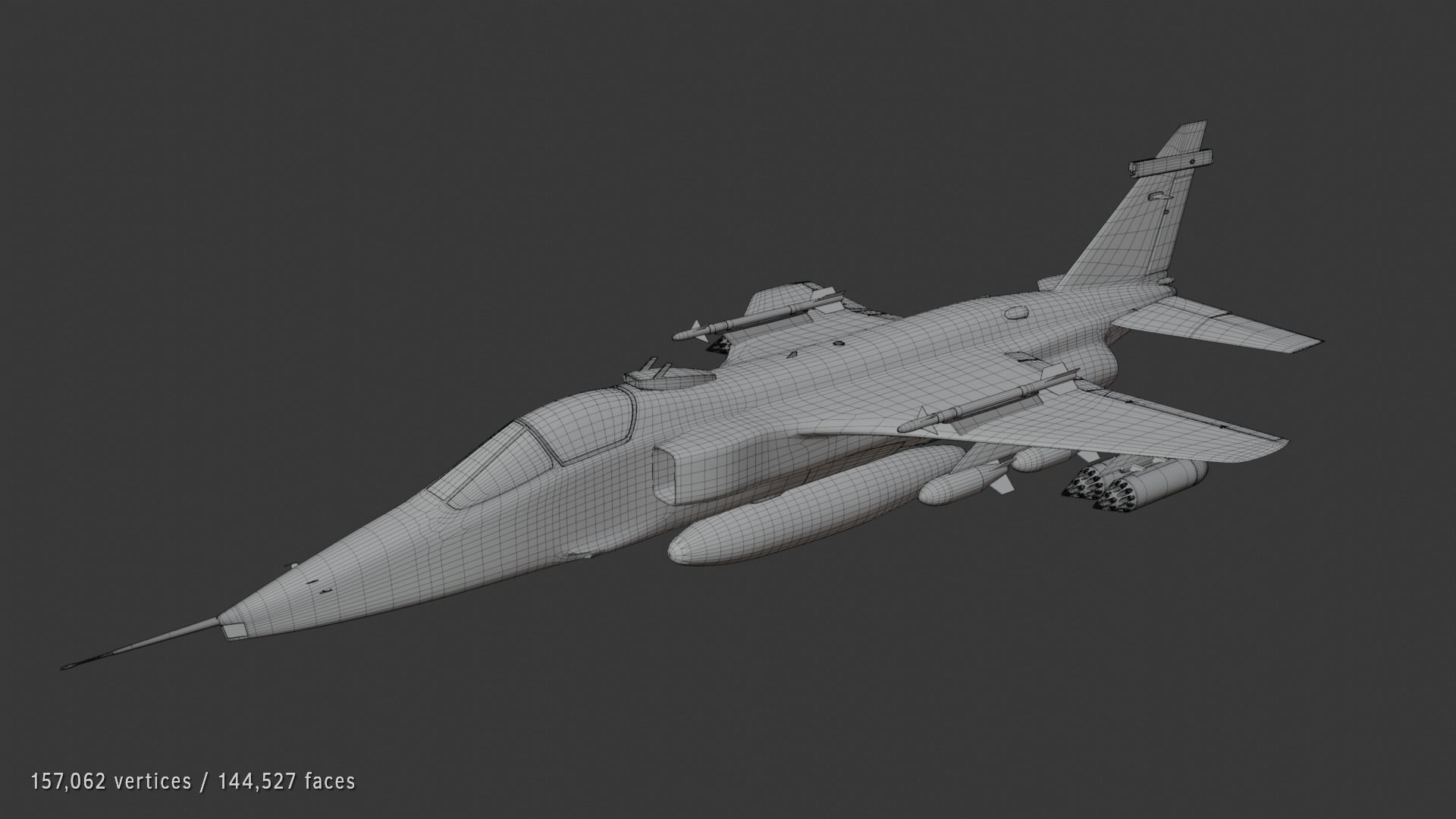 Sepecat Jaguar GR3 3D model 3D model rigged | CGTrader