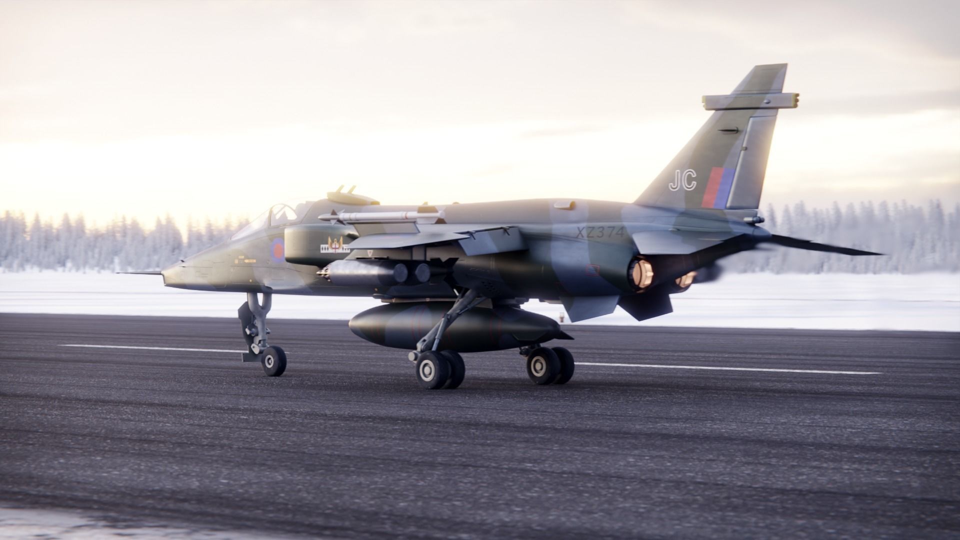 Sepecat Jaguar GR3 3D model 3D model rigged | CGTrader