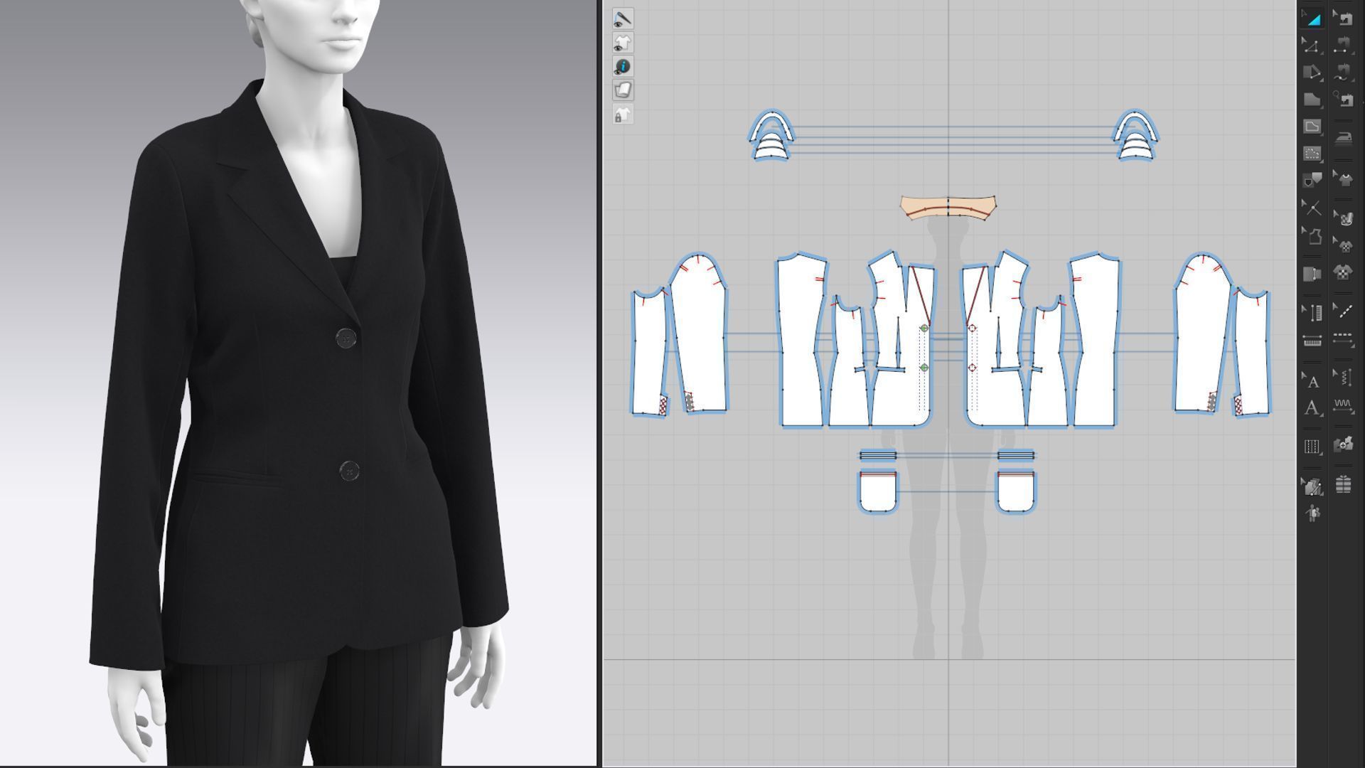 Women Blazer 2 3D model | CGTrader