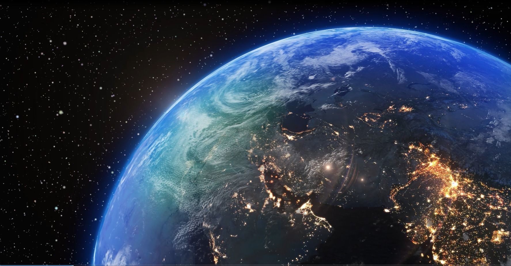 earth universe sun rise space Time-lapse photography halo planet 3D ...