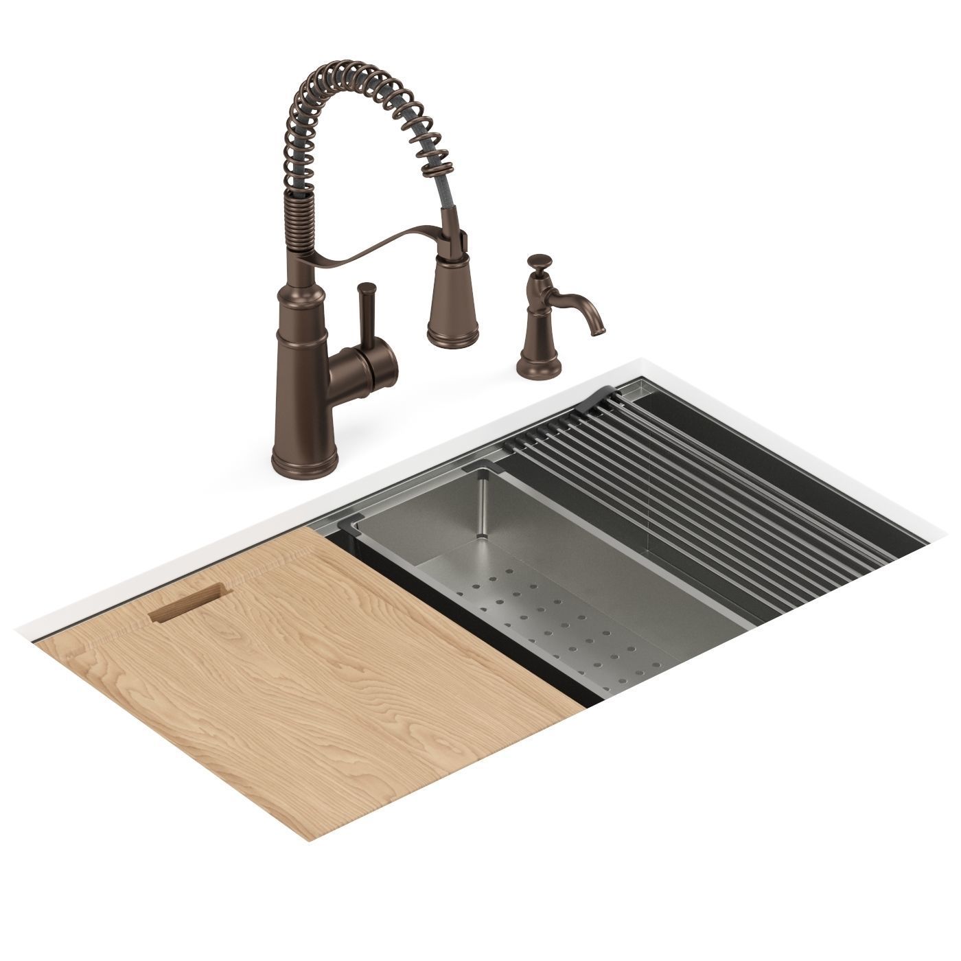 MOEN kitchen sink GS181020BUX 3D model | CGTrader