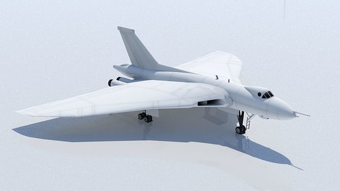 3D model Avro 698 Vulcan Static Low Poly blank VR / AR / low-poly | CGTrader