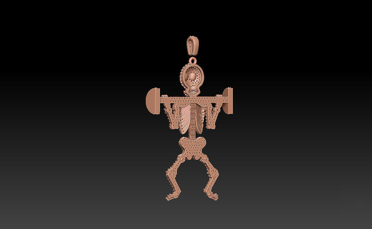 skull diamond bodybuilding 3D model 3D printable | CGTrader