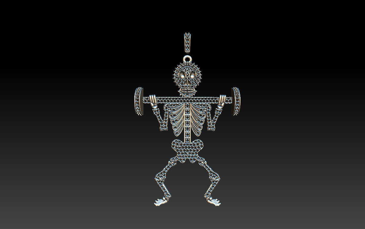 skull diamond bodybuilding 3D model 3D printable | CGTrader