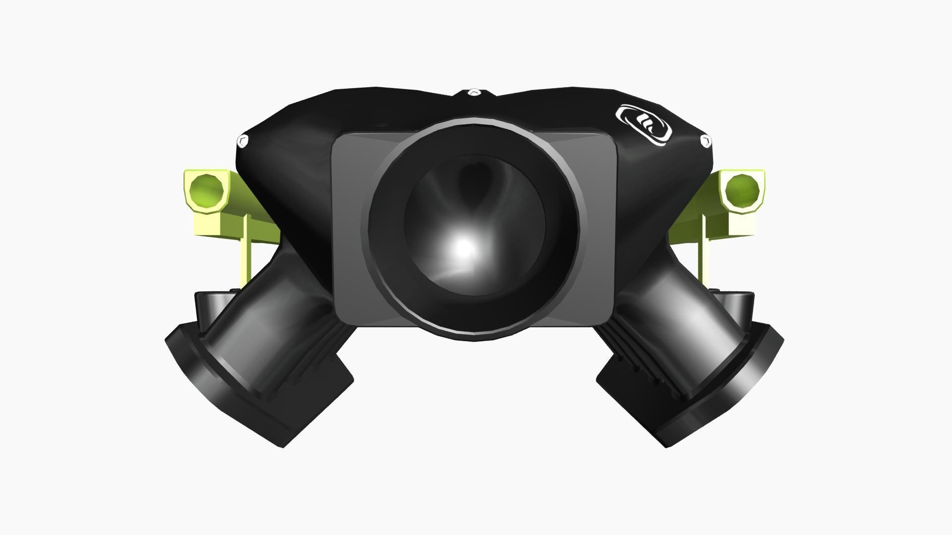 3D model Frankenstein Low Pro billet intake manifold VR / AR / low-poly ...