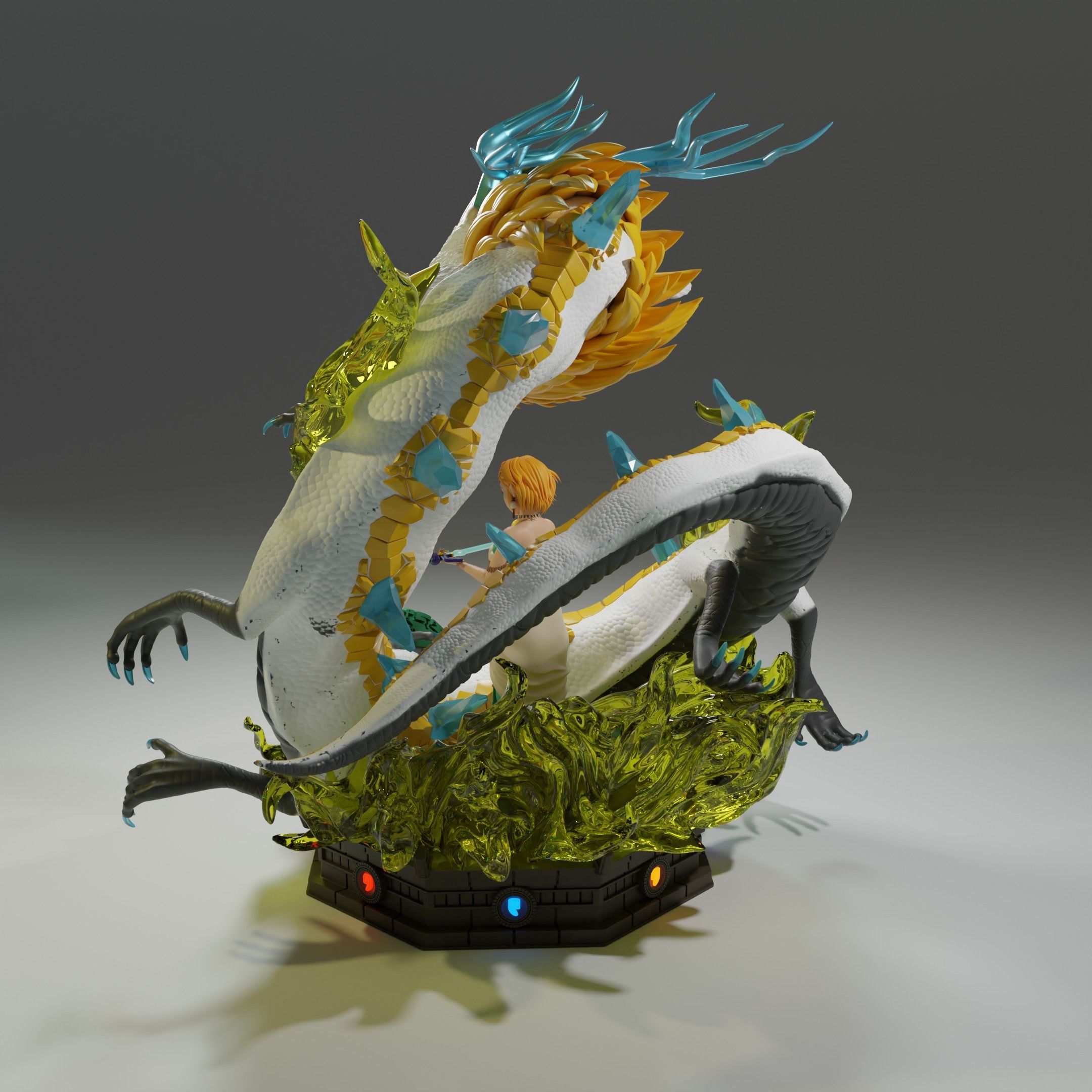 Zelda and Dragon TOTK 3D model 3D printable | CGTrader