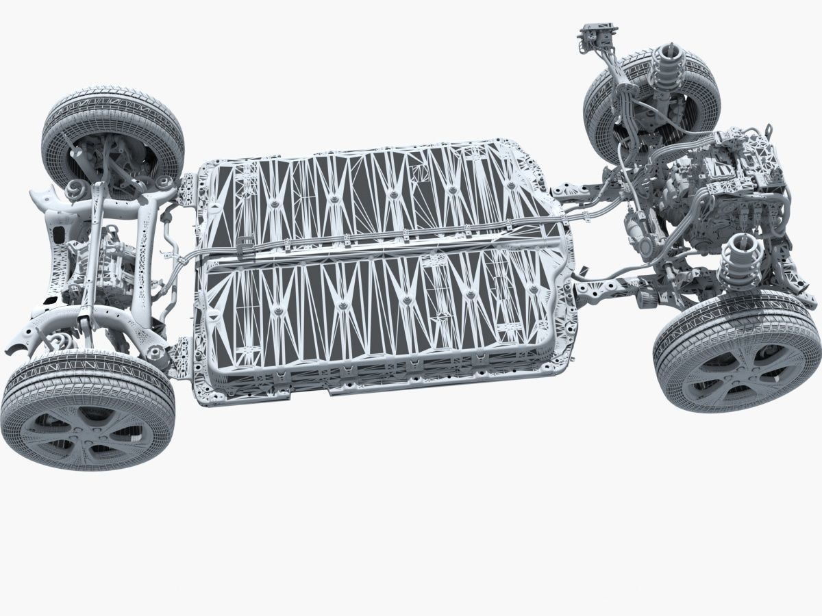 Electric SUV Chassis X-Ray 3D model | CGTrader