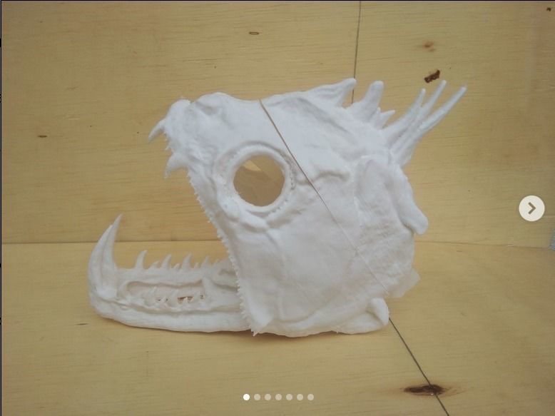 Payara Fish Vampire Fish Skull Head 3D model 3D printable | CGTrader