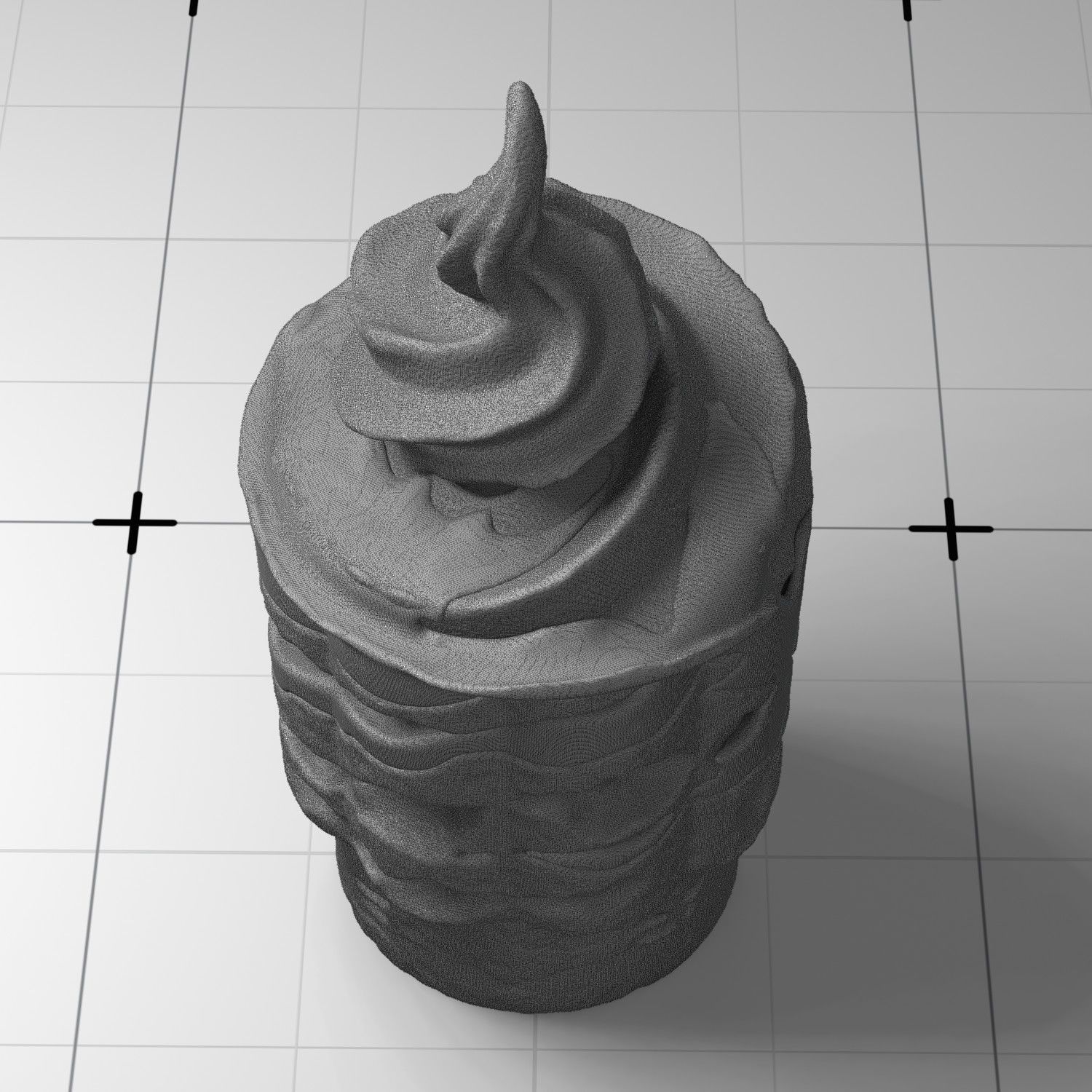 Soft Serve Sundae Ice Cream 3D model | CGTrader