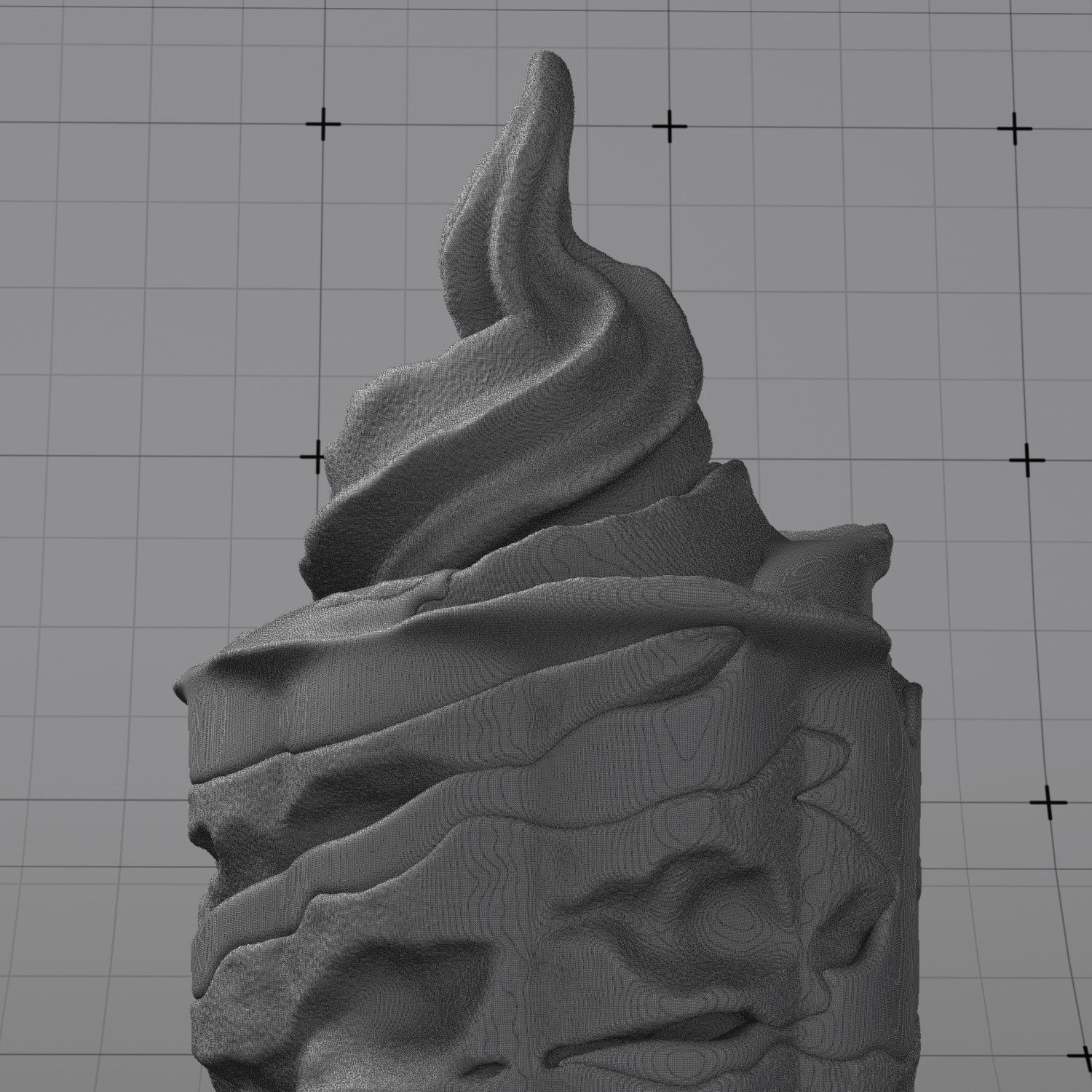 Soft Serve Sundae Ice Cream 3D model | CGTrader
