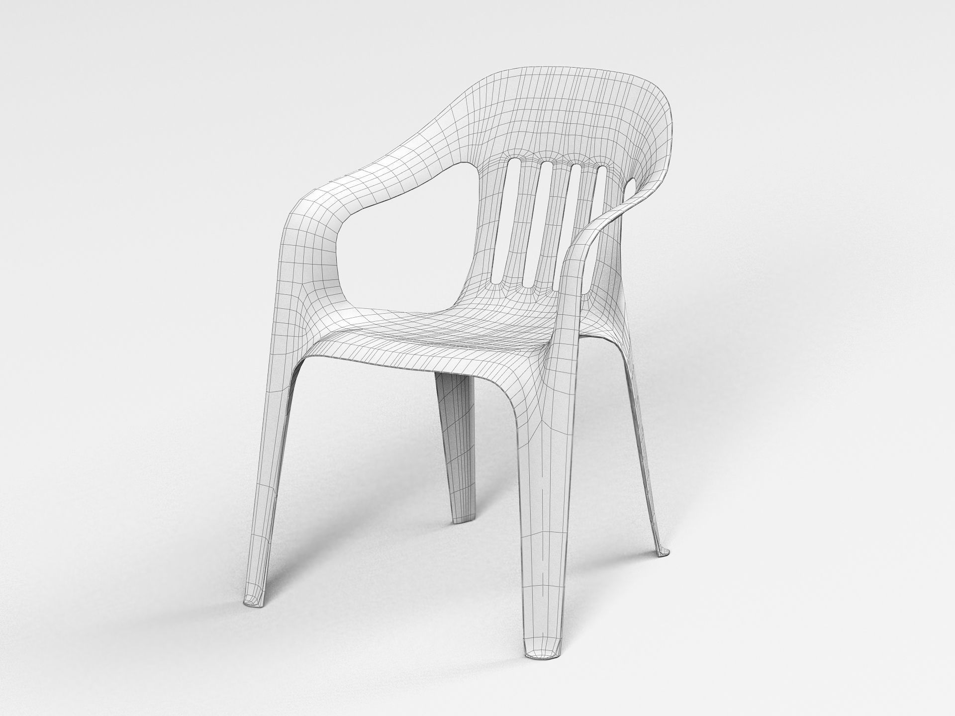 3D model Plastik chair v2 VR / AR / low-poly | CGTrader