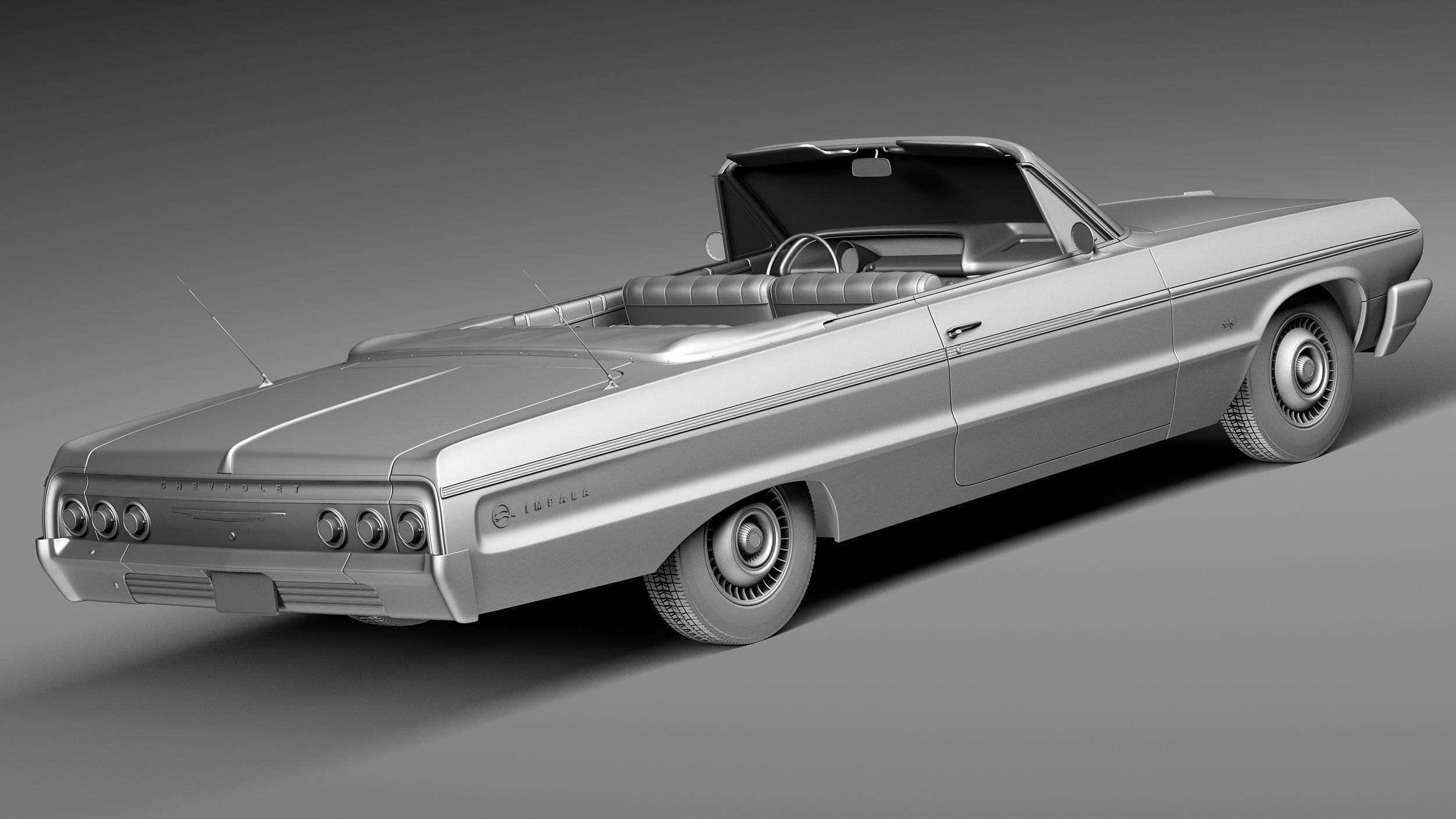 Chevrolet Impala Convertible 1964 3D model | CGTrader