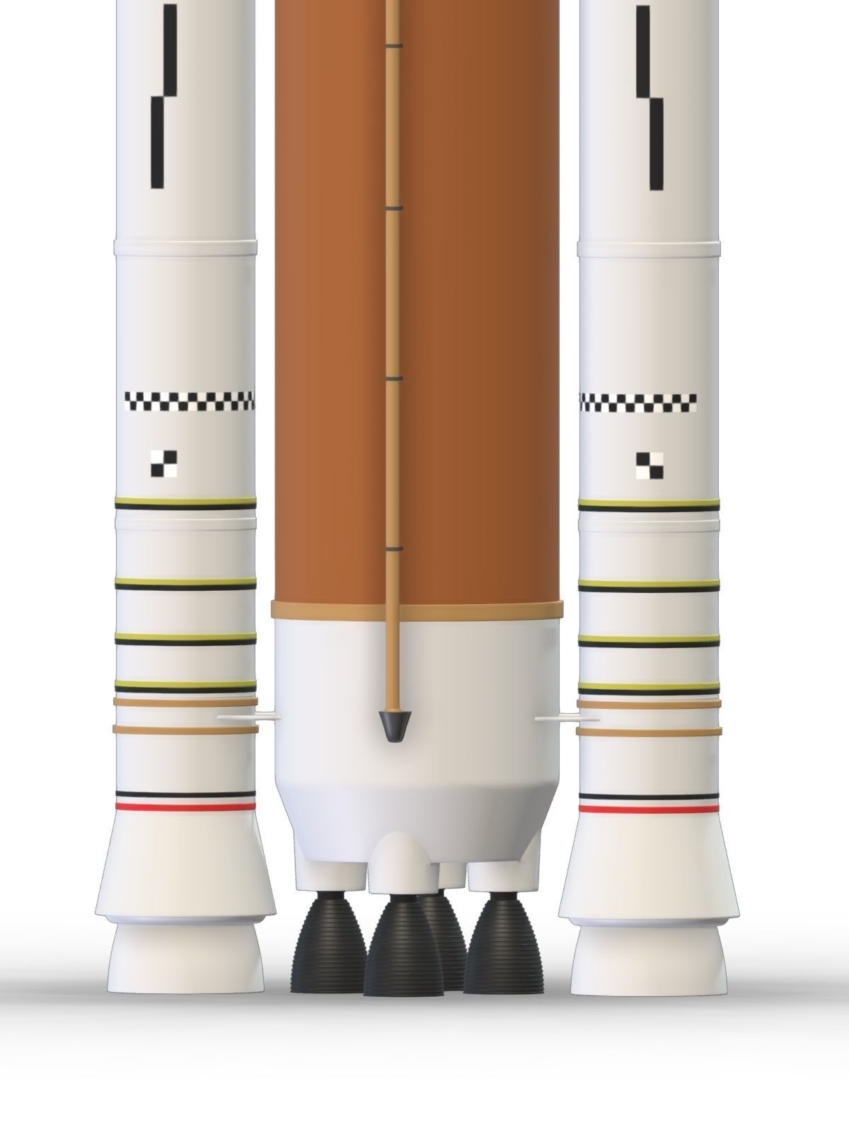 SLS Block 1 Rocket 3D model | CGTrader