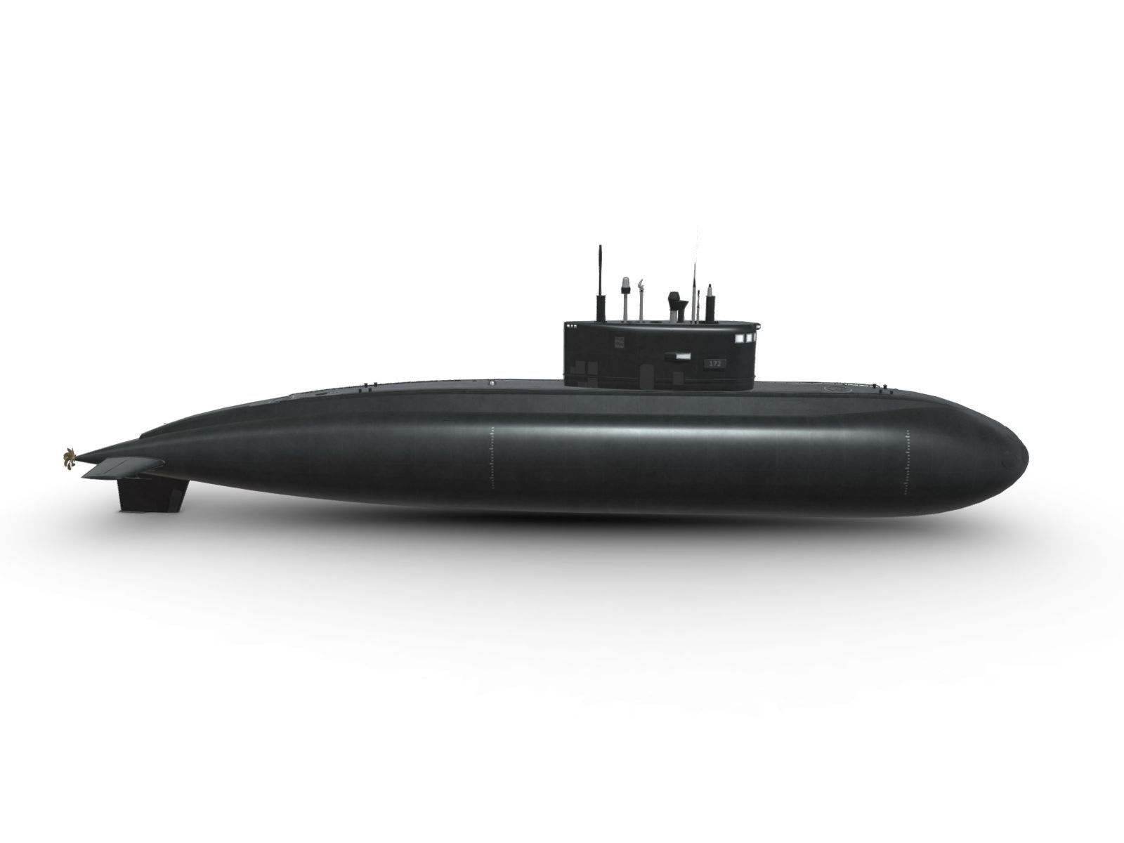 Kilo Class Submarine 3D model | CGTrader