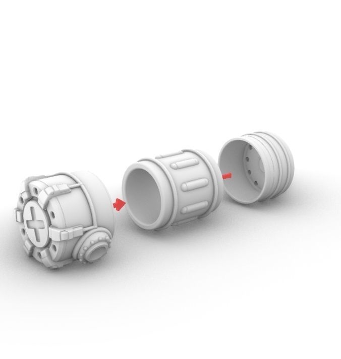 Cazador Double Chain Weapons And Heavy Flame Cannon-Separate 3D model ...