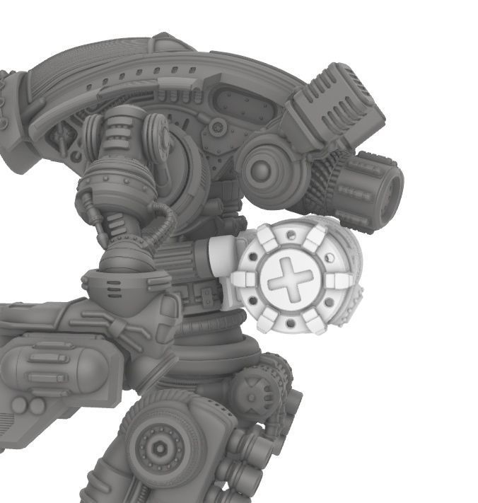 Cazador Double Chain Weapons And Heavy Flame Cannon-Separate 3D model ...