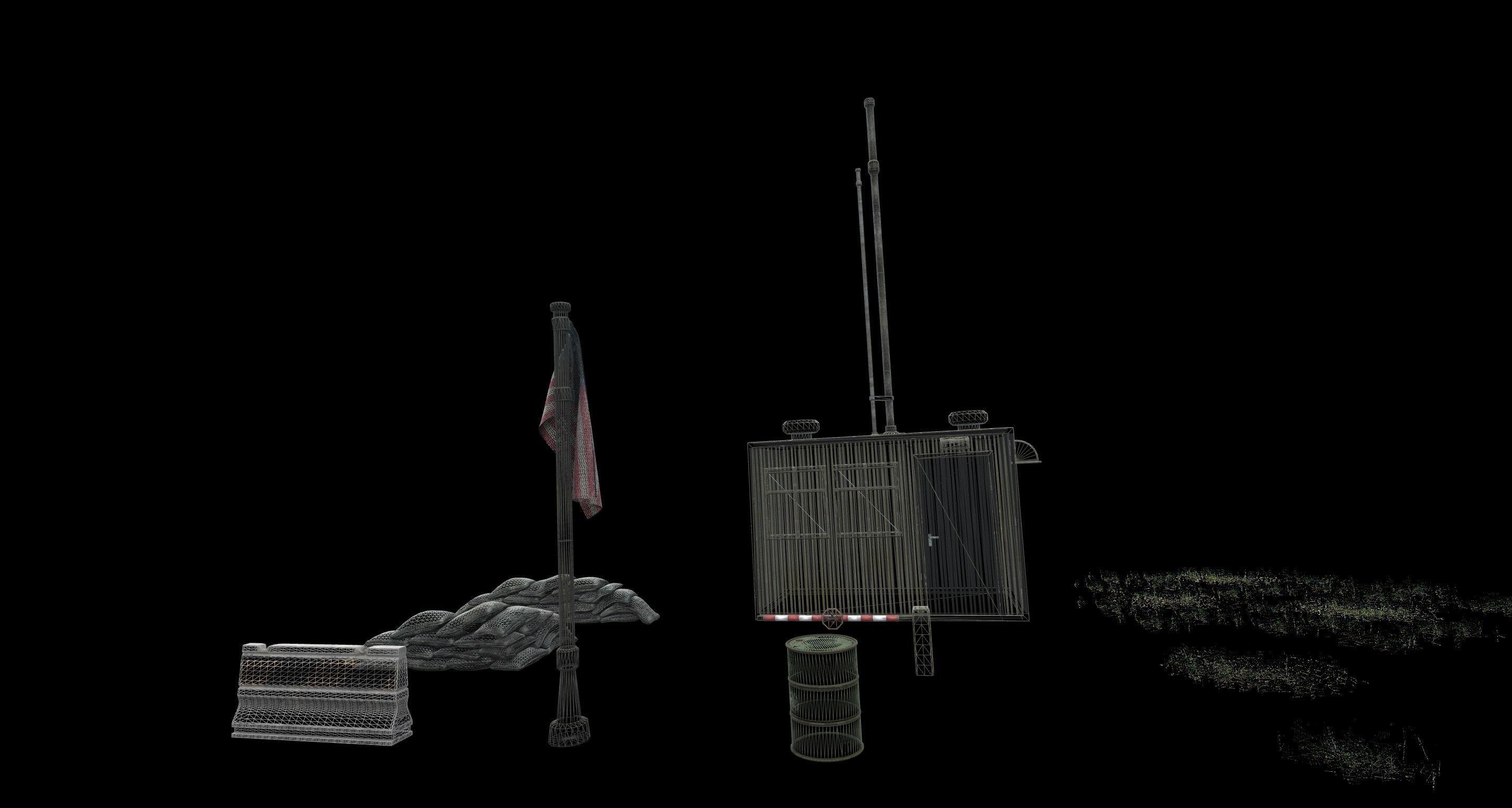 Military - Small Checkpoint 3D model | CGTrader