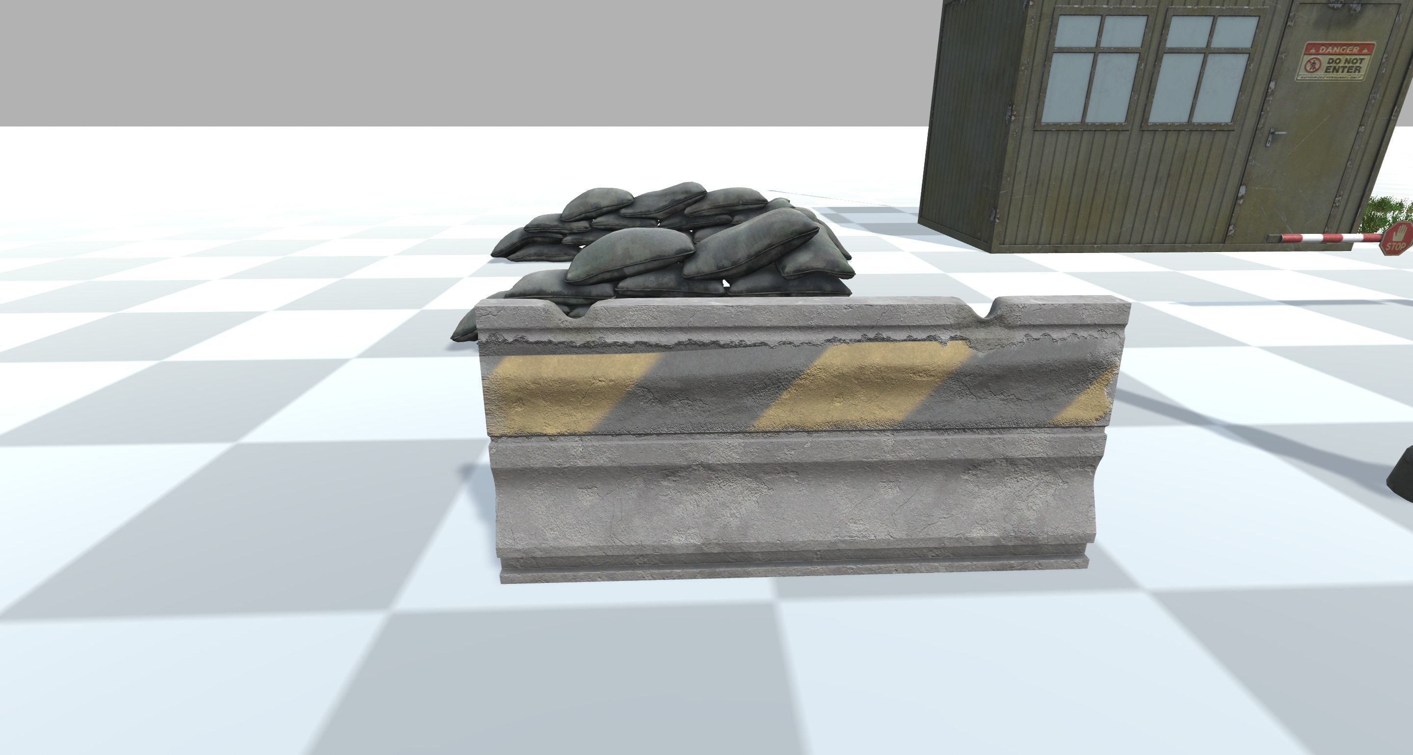 Military - Small Checkpoint 3D model | CGTrader