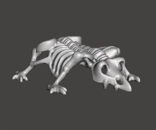 MIGHTYMAX SKELETON MONSTER 1992 PVC FIGURE MINIATURE TOY 3D model 3D ...