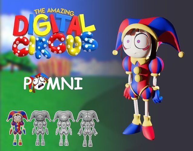 3D model Pomni low poly 3d model VR / AR / low-poly | CGTrader