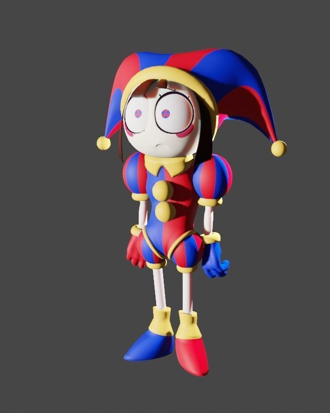 3D model Pomni low poly 3d model VR / AR / low-poly | CGTrader