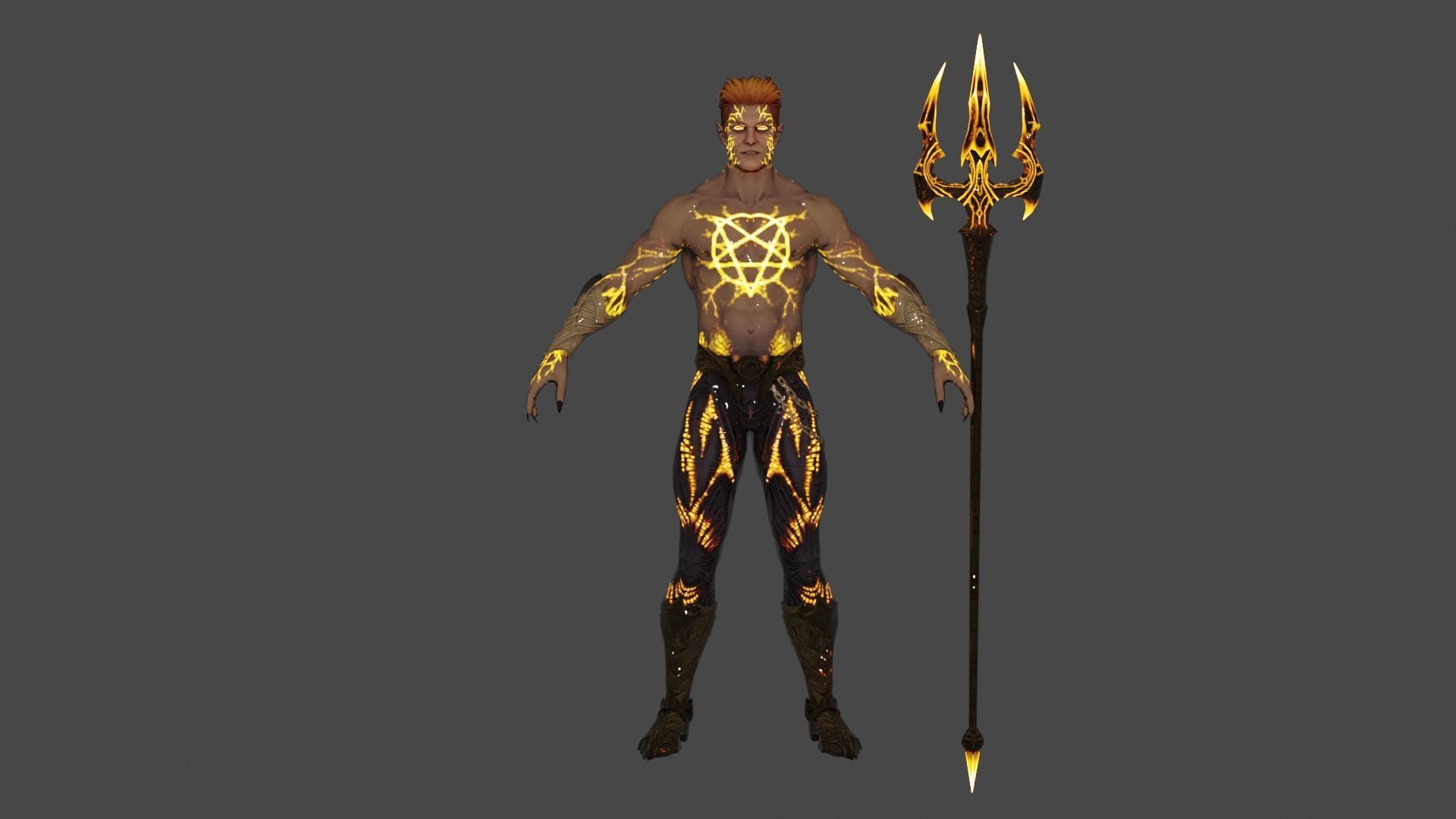 3D model Daimon Hellstrom VR / AR / low-poly | CGTrader