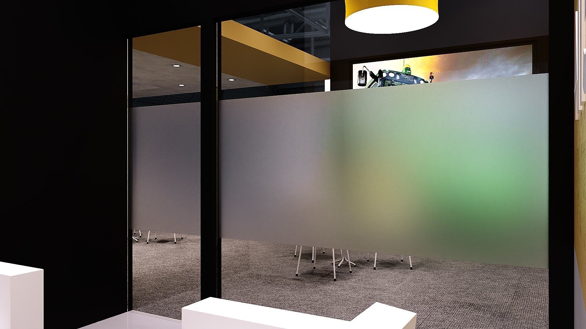 Exhibition Stand Stall 2 Side Open 10X8 3D model | CGTrader