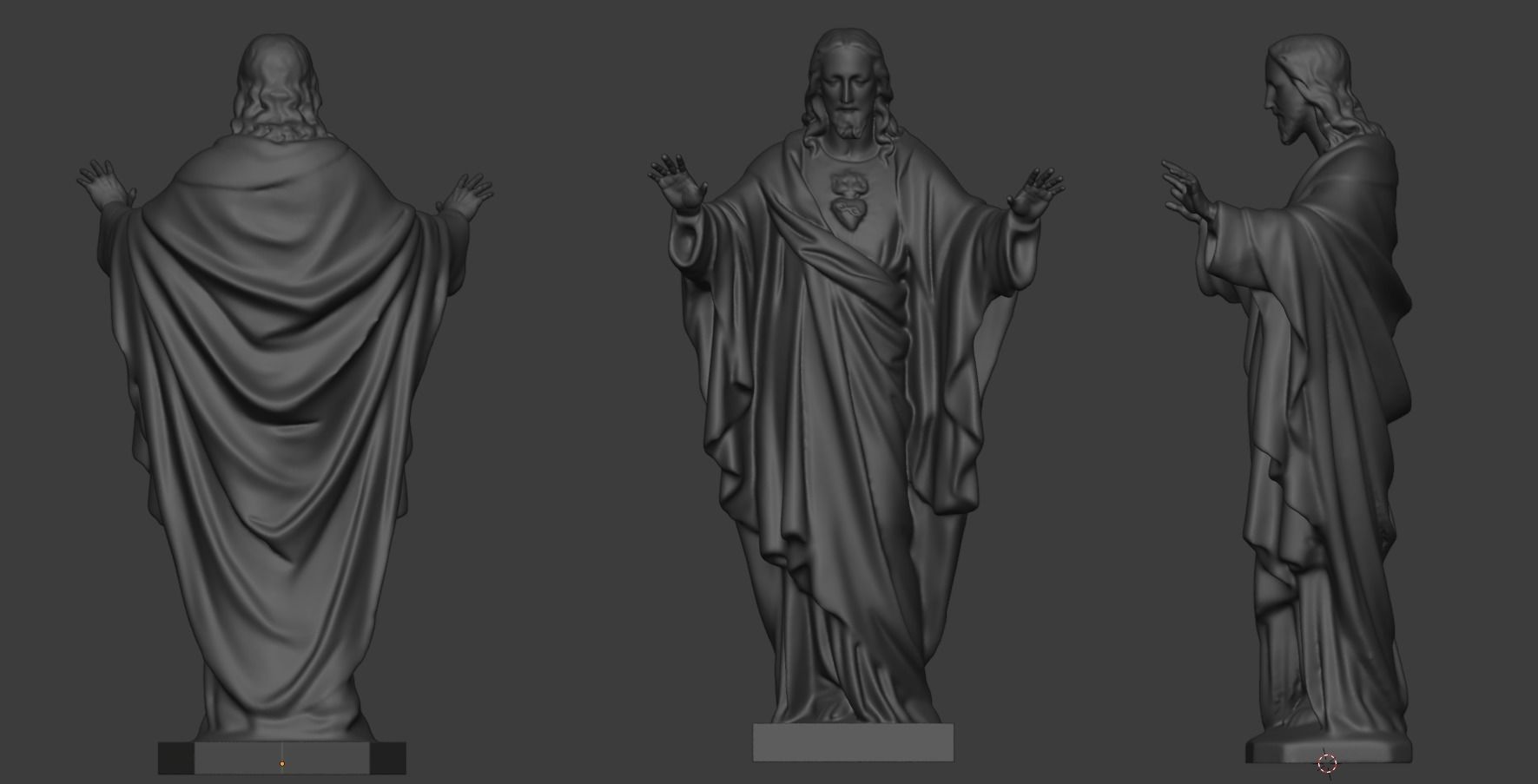 Jesus statue for 3D print 3D model 3D printable | CGTrader