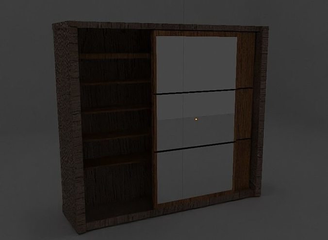 simple wardrobe free 3D model | CGTrader