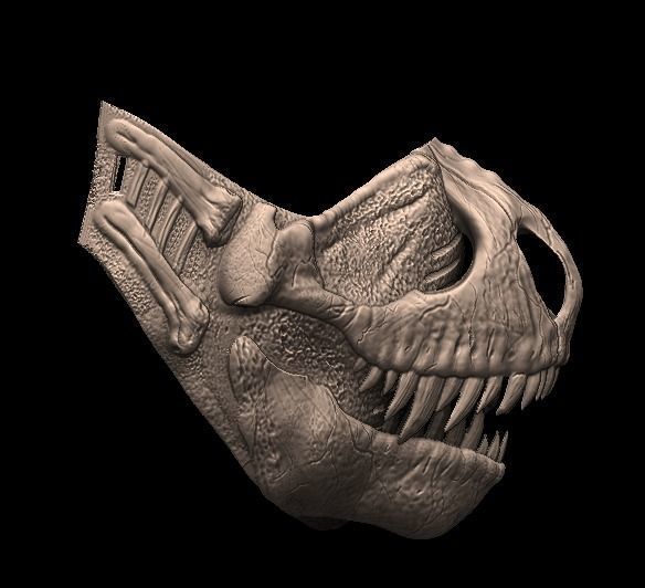 t rex mask 3D model | CGTrader