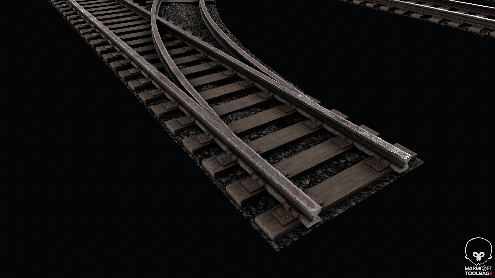 3D model Old Modular Railway Tracks VR / AR / low-poly | CGTrader
