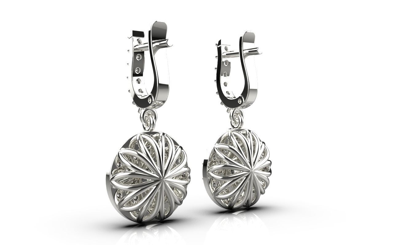 round design earring free 3D model 3D printable | CGTrader