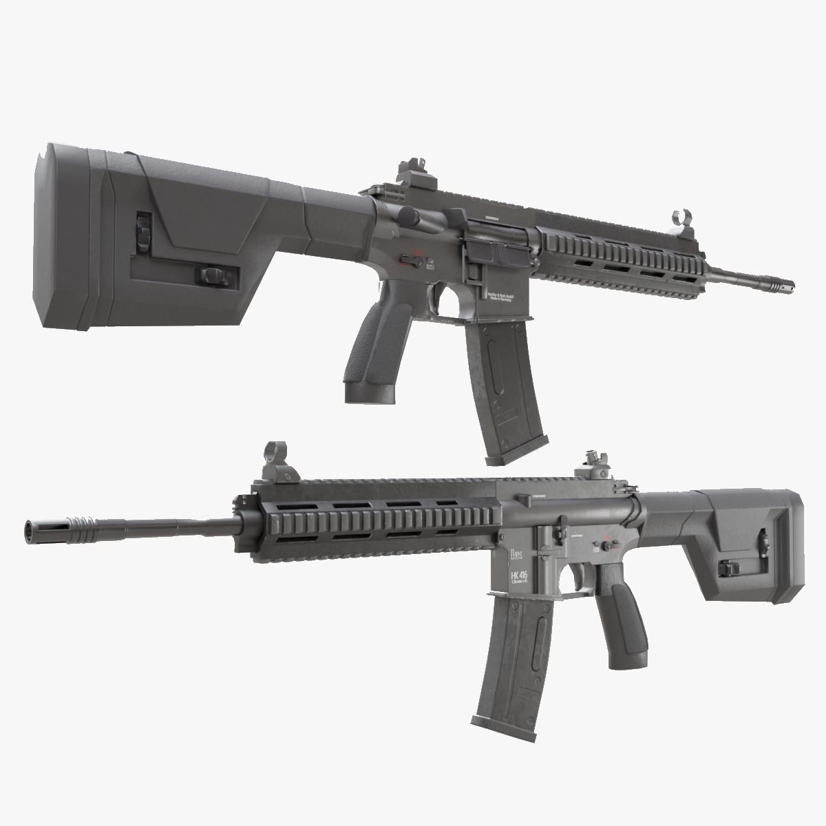 M416 Realistic assault rifle 3D model | CGTrader