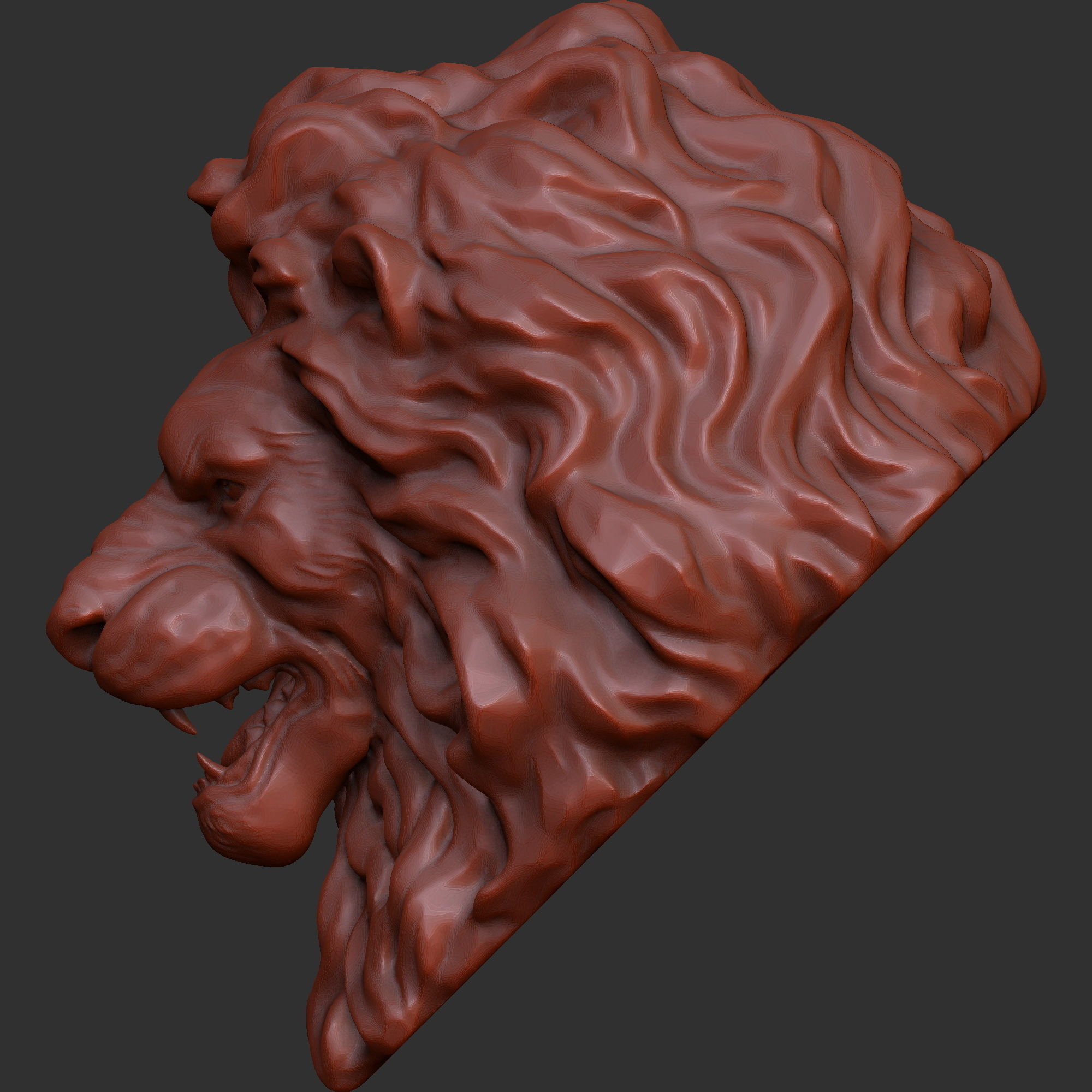 Lion Head 3D model 3D printable | CGTrader