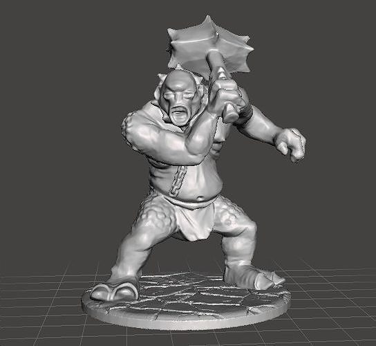 CAVE TROLL MINIATURE MODEL FOR FANTASY GAMES DND RPG 3D model 3D ...