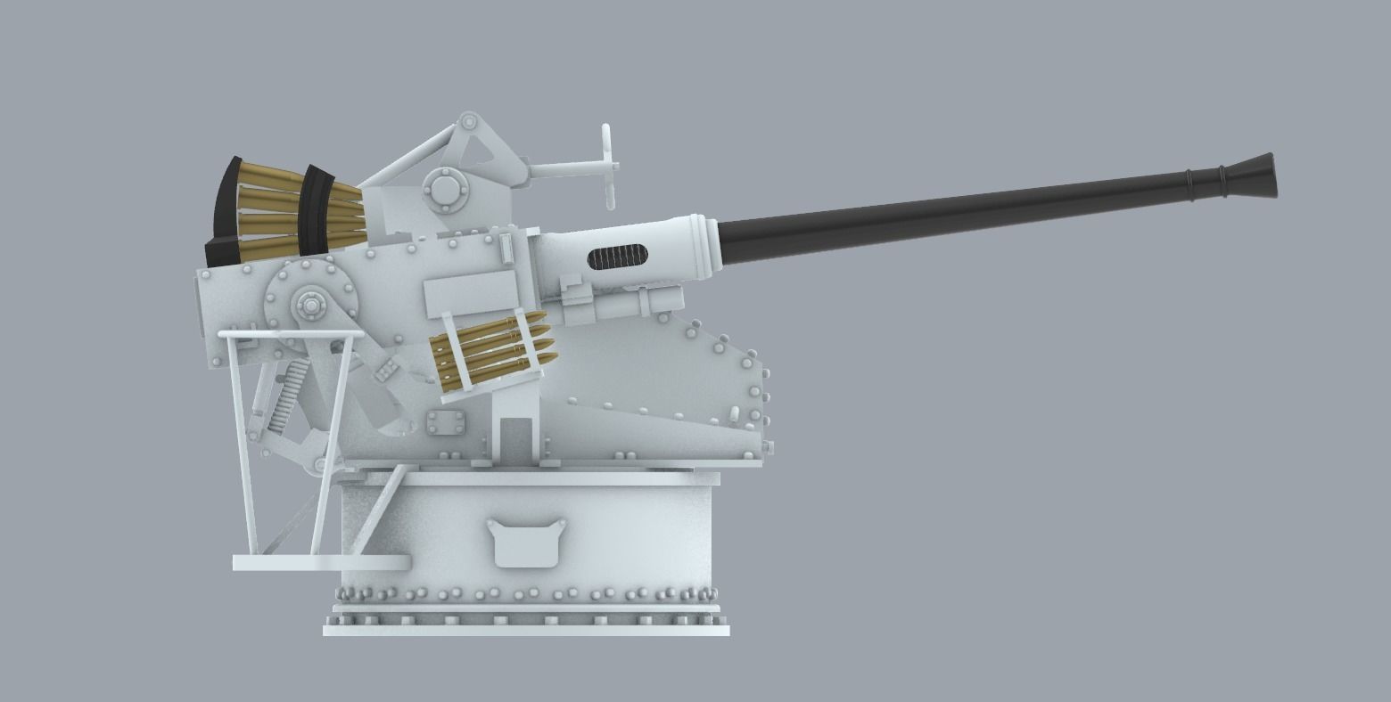 3D model Boffin 40mm Bofors VR / AR / low-poly | CGTrader