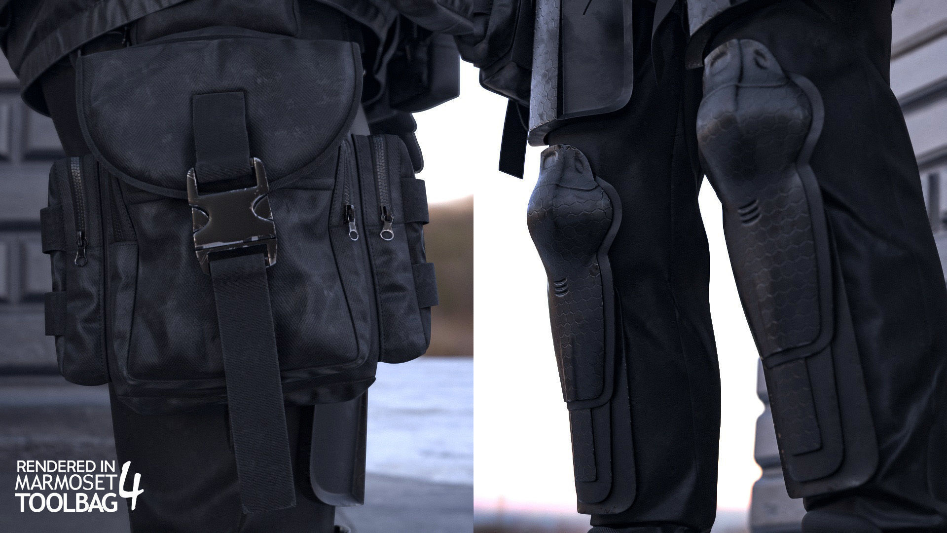 3D model Military Knee Pads VR / AR / low-poly | CGTrader