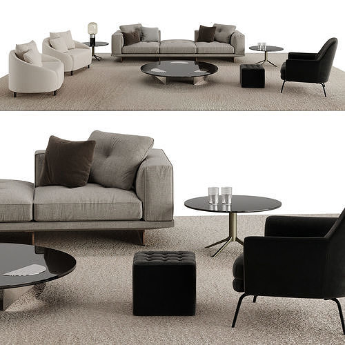 Furniture sets 01 Living room 3D model | CGTrader