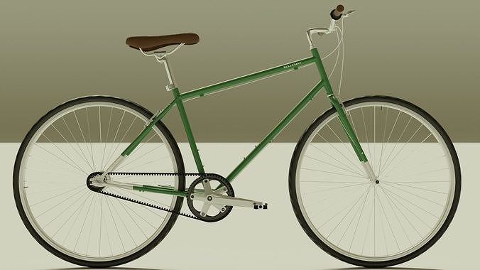 Brilliant Cooper Bicycle with Carbon Belt Drive 3D model | CGTrader