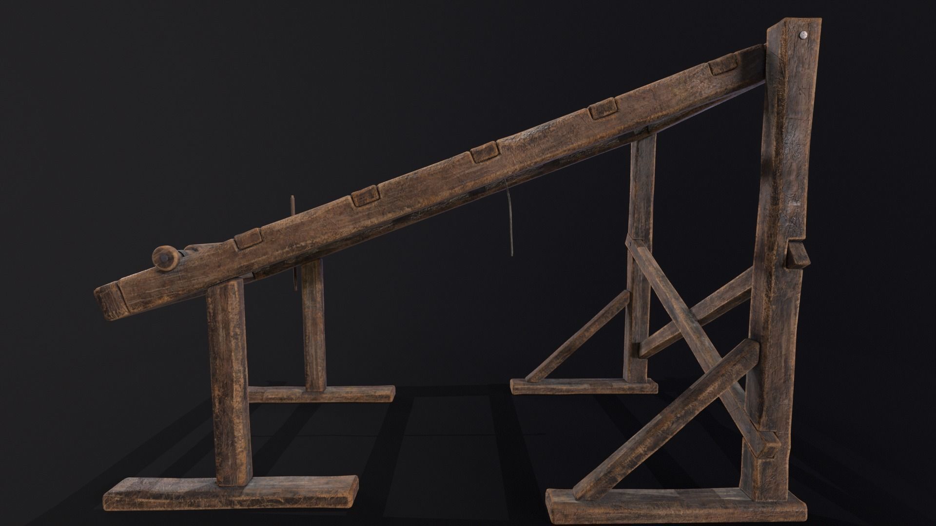 3D model Medieval Rack Torture Device VR / AR / low-poly | CGTrader
