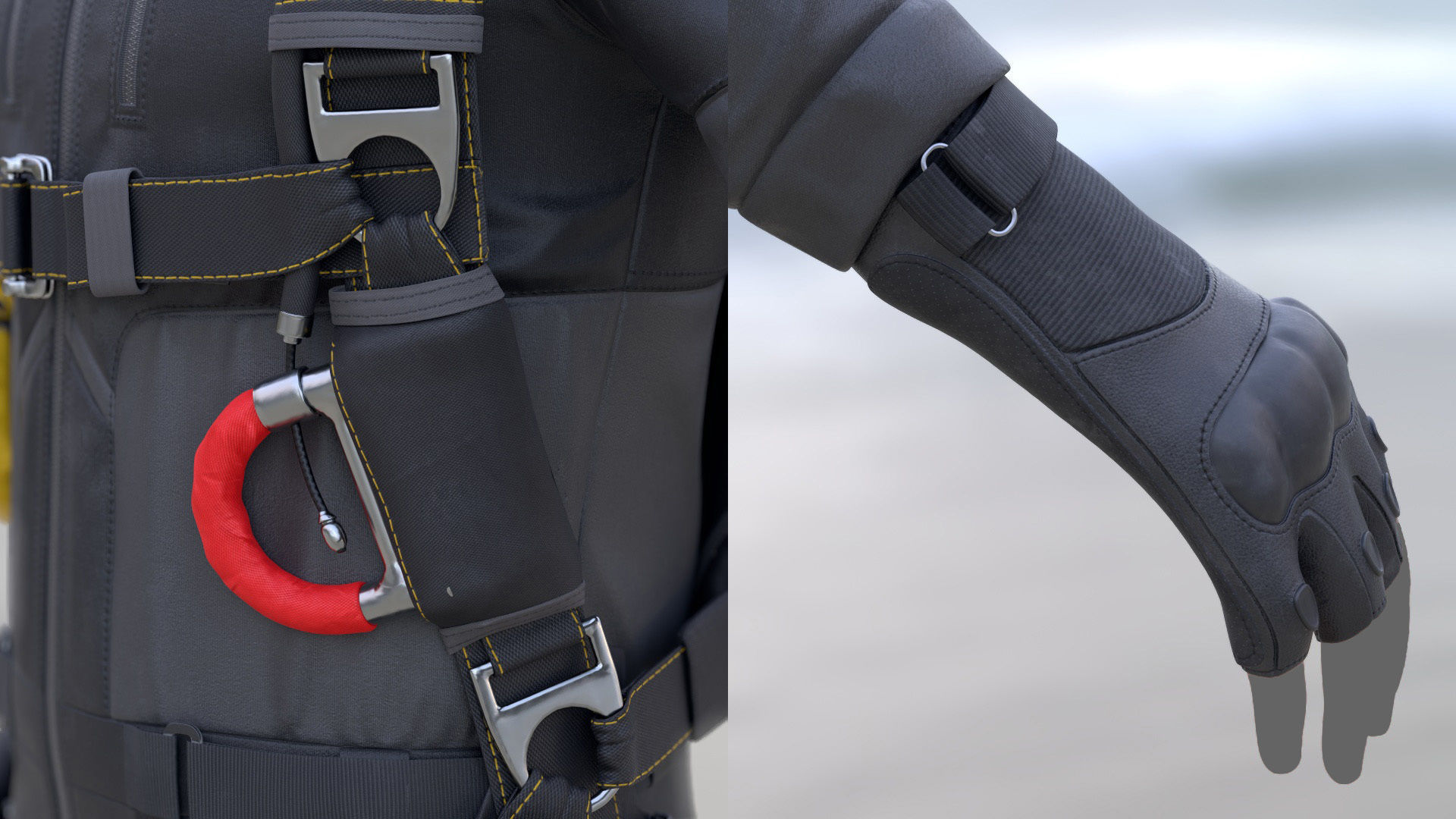 3D model Male Skydiving Suit VR / AR / low-poly | CGTrader