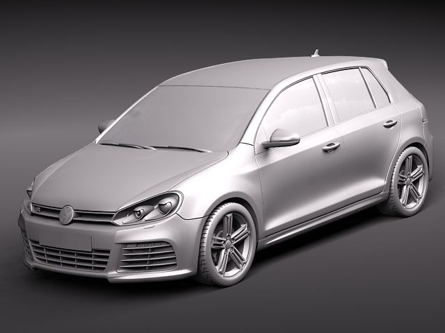 Volkswagen Golf R- 3D model | CGTrader